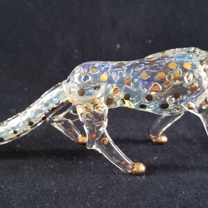 Hand Blown Glass Cheetah Pipe. - Etsy