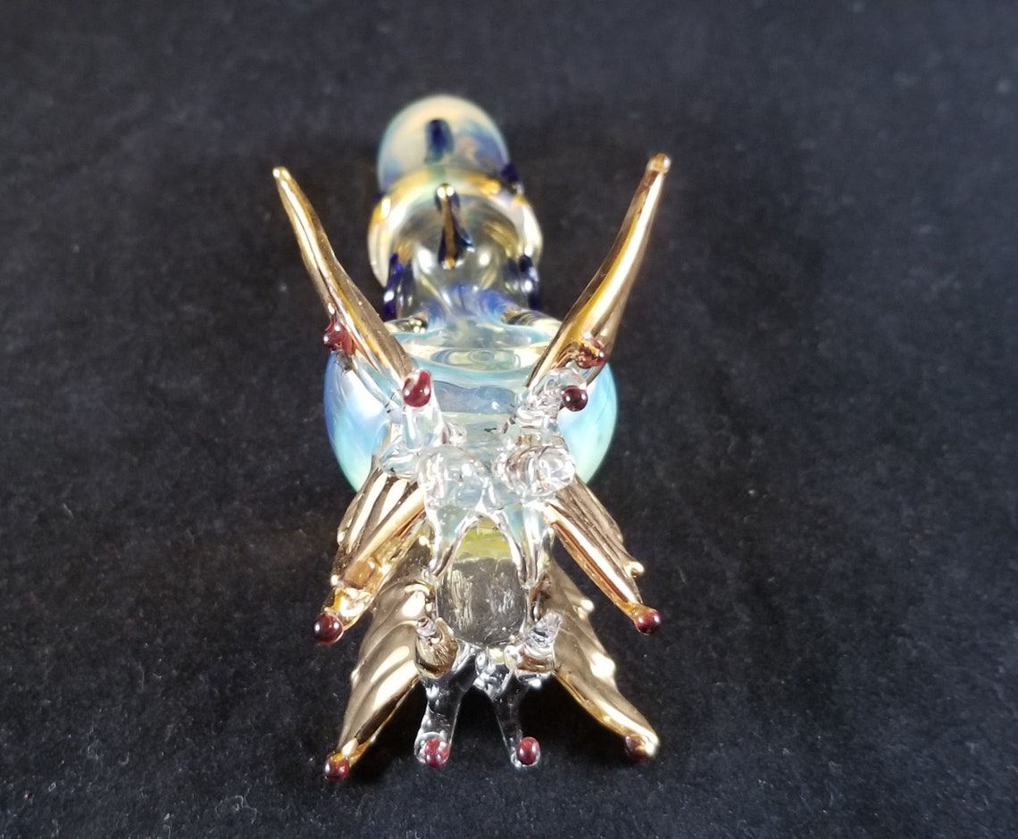 Hand Blown Glass Dragon Head Pipe.. - Etsy