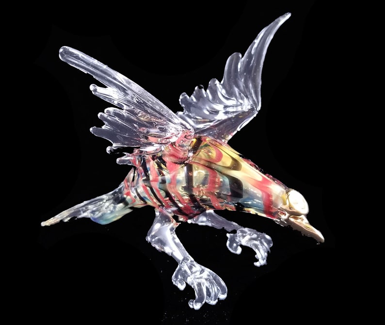 Hand Blown Glass Eagle Pipe. | Etsy