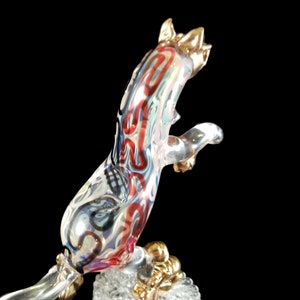 Hand Blown Glass Cool Cat Pipe. - Etsy