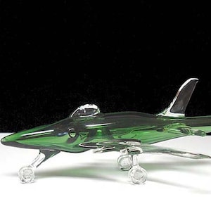 Hand Blown Glass Jet Airplane Pipe. - Etsy