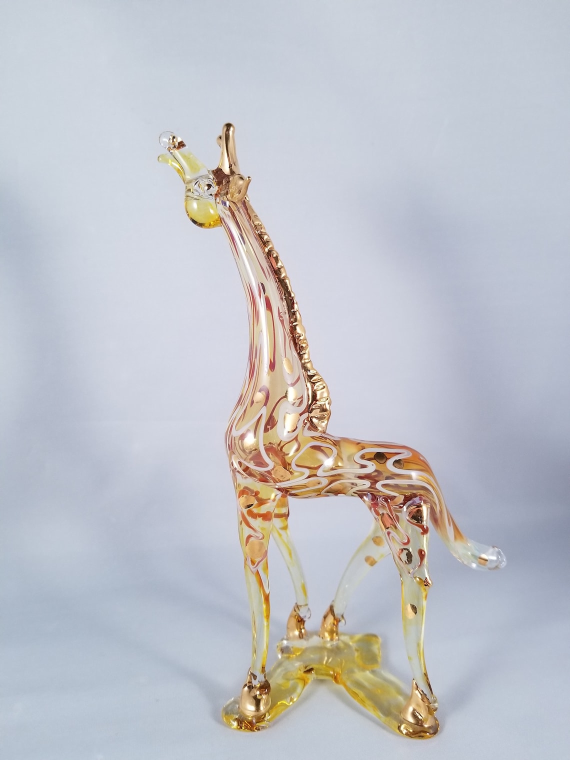 Hand blown glass giraffe pipe. | Etsy