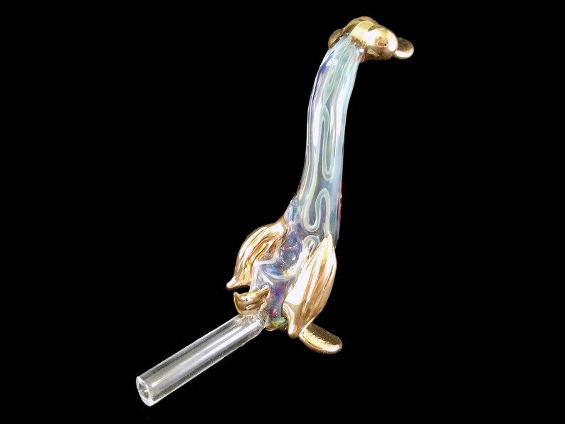 Hand Blown Glass Duck Pipe. - Etsy