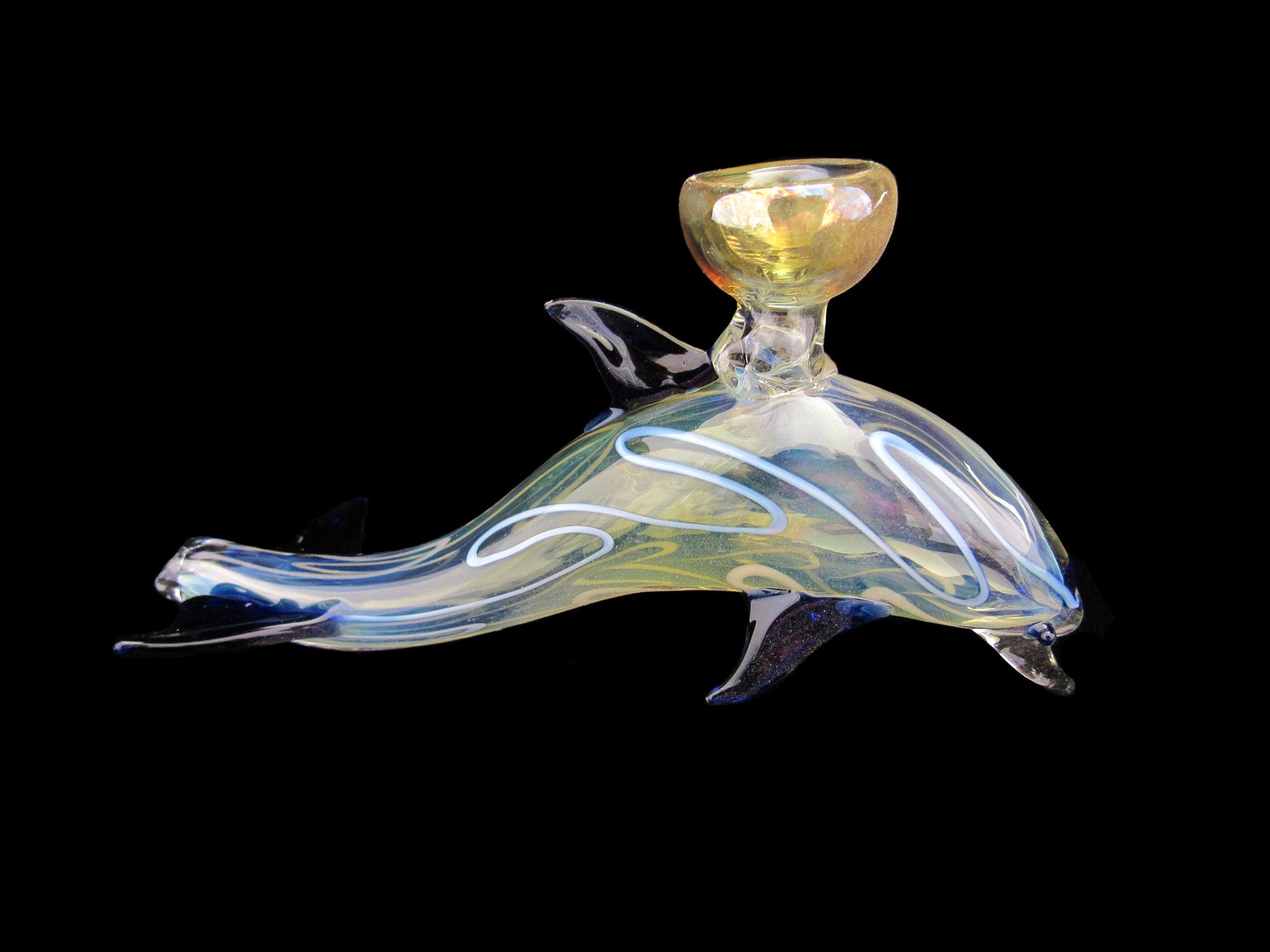 Hand Blown Dolphin Pipe. - Etsy