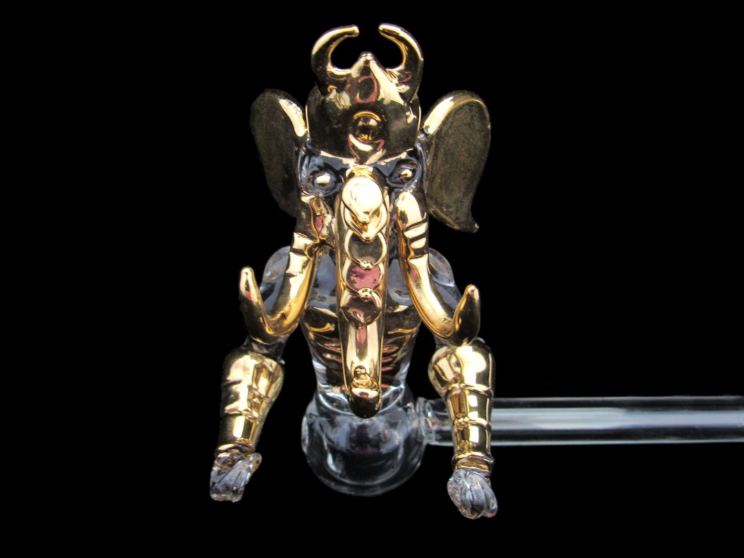 Hand Blown Glass Hindu God Ganesha Elephant Pipe. - Etsy