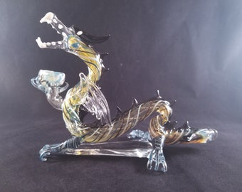 Hand Blown Glass Dragon Pipe. | Etsy
