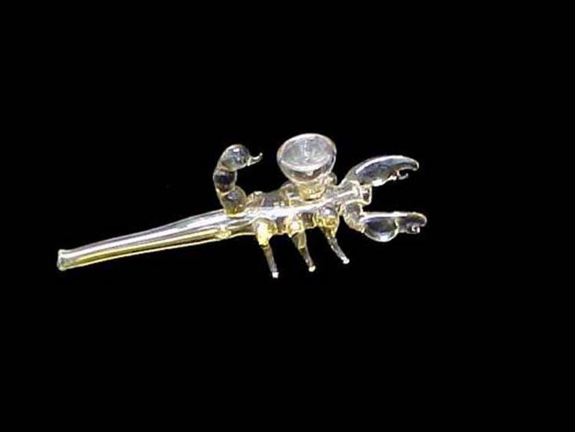 Hand Blown Glass Scorpion Pipe - Etsy
