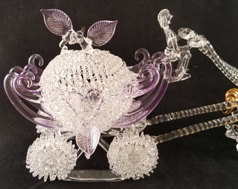 Mini Cinderella Coach Wedding Cake Topper | Etsy