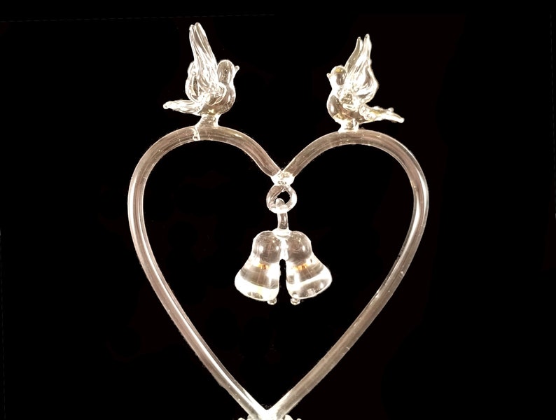 Wedding heart wedding cake topper. | Etsy