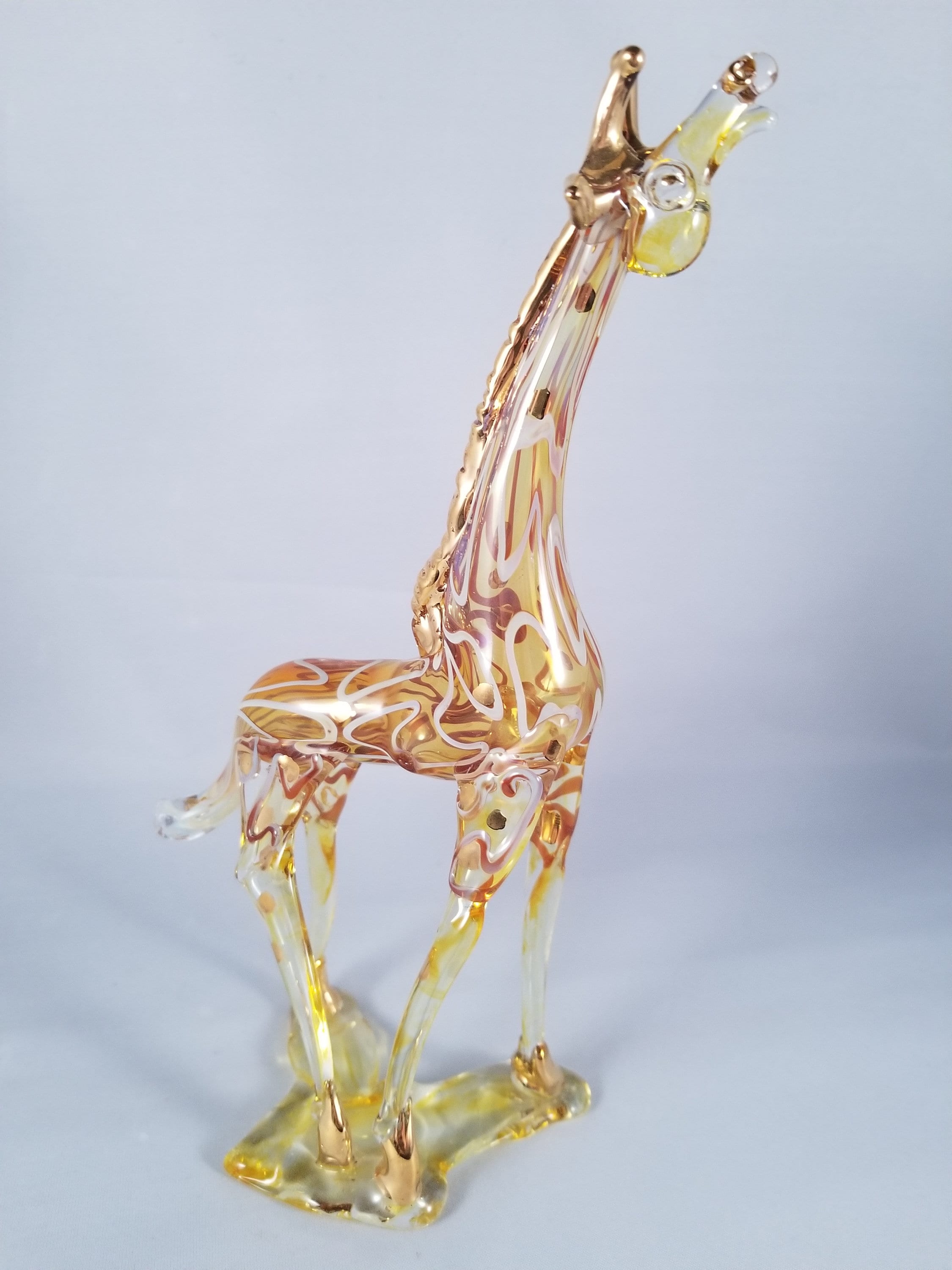 Hand blown glass giraffe pipe. | Etsy