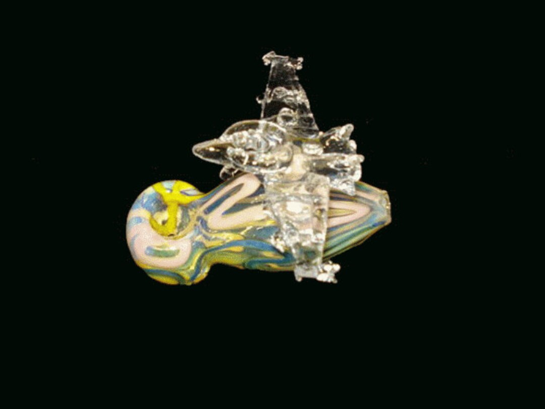 Hand Blown Glass F-18 Fighter Jet on a Pipe. - Etsy