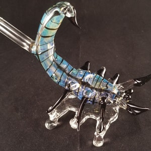 Hand Blown Glass Scorpion Pipe. - Etsy