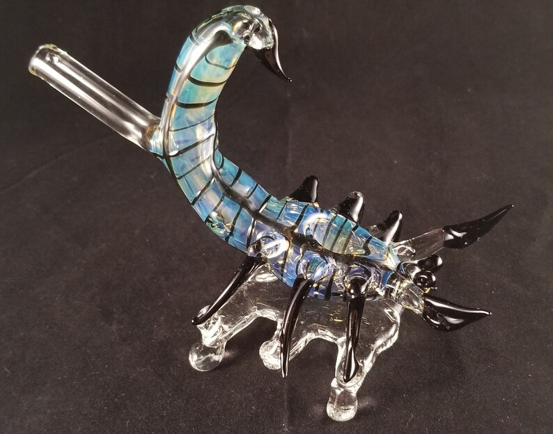 Hand Blown Glass Scorpion Pipe. | Etsy