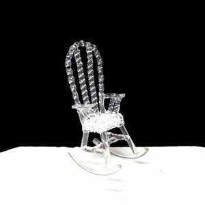 Hand Blown Glass Rocking Chair. - Etsy