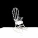 Hand Blown Glass Rocking Chair. - Etsy