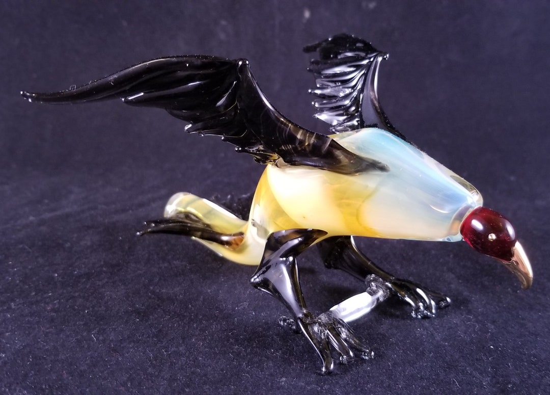 Hand Blown Glass Crow Pipe.. - Etsy