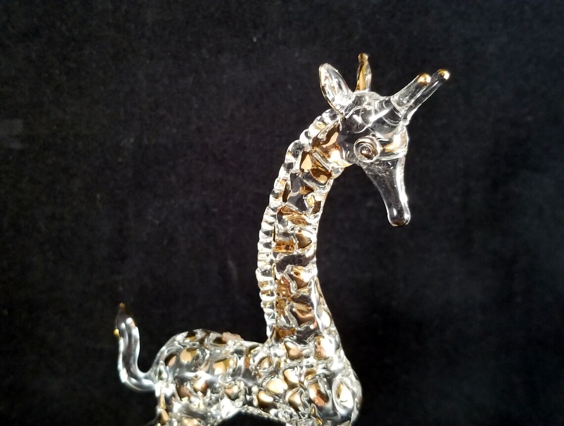 Hand Blown Glass Giraffe - Etsy