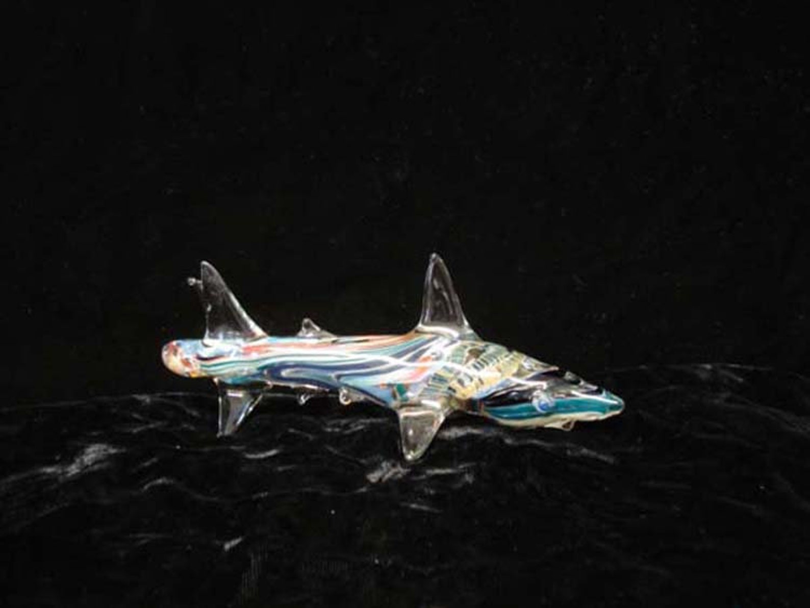 Hand Blown Glass Shark Pipe. - Etsy