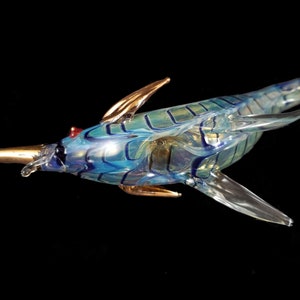 Hand Blown Glass Swordfish Pipe. - Etsy