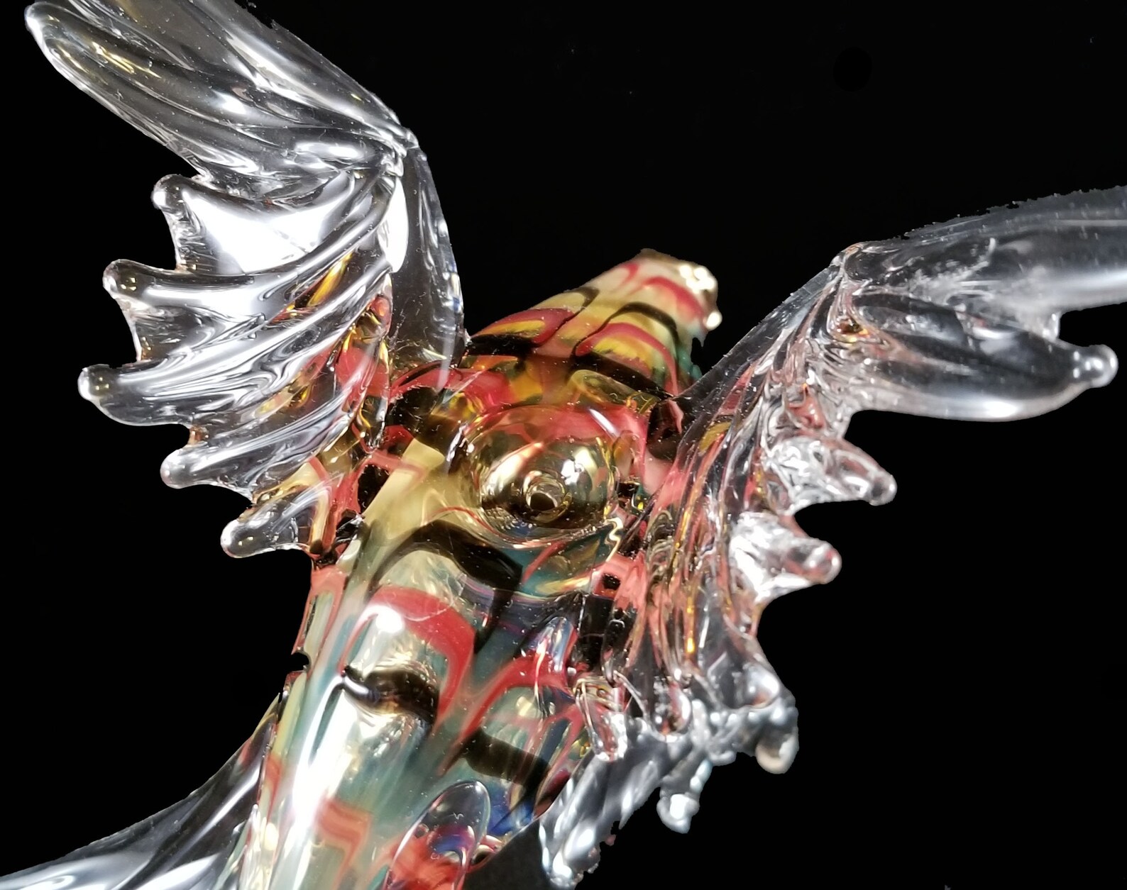Hand Blown Glass Eagle Pipe. - Etsy