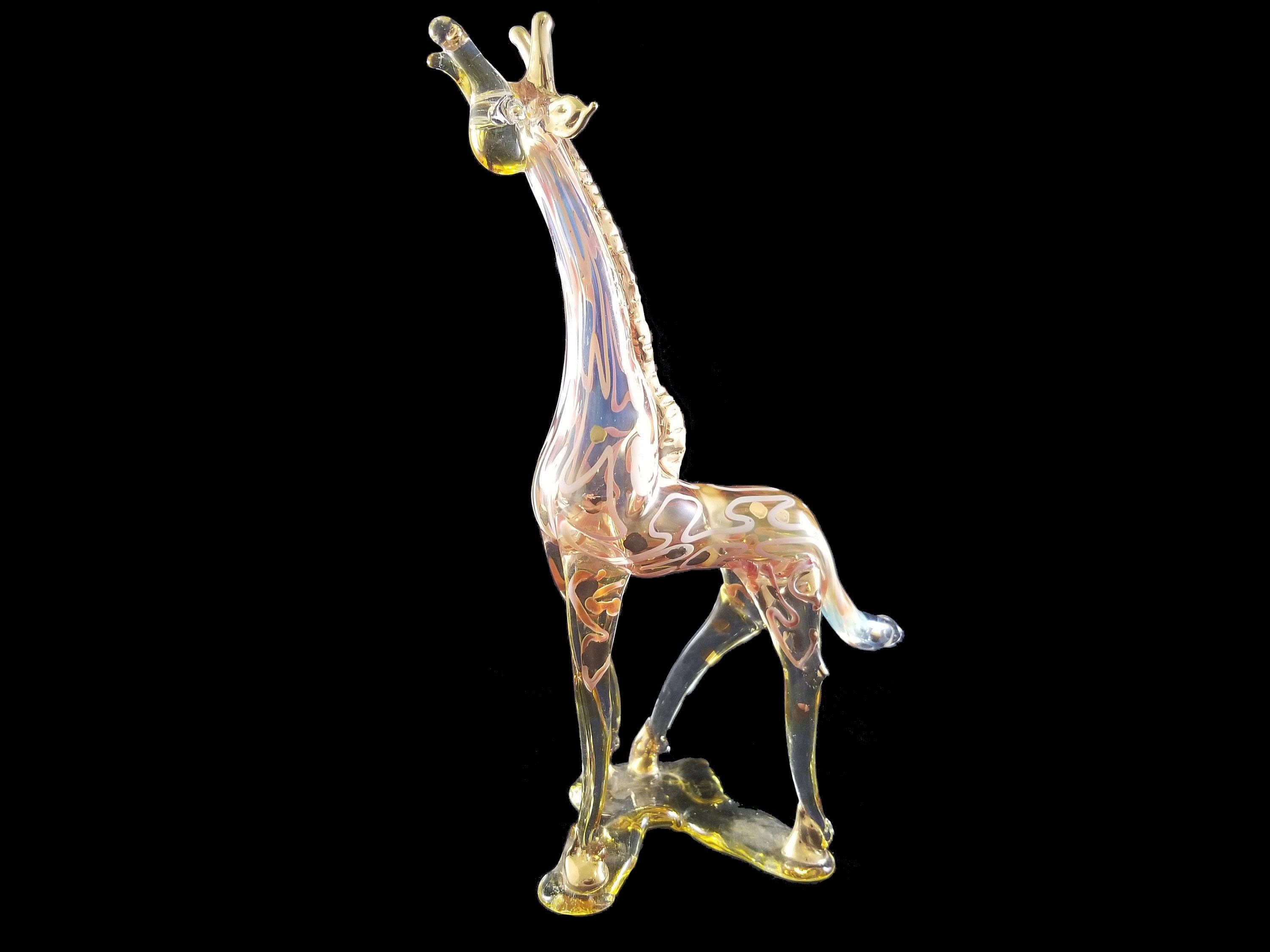 Hand blown glass giraffe pipe. | Etsy