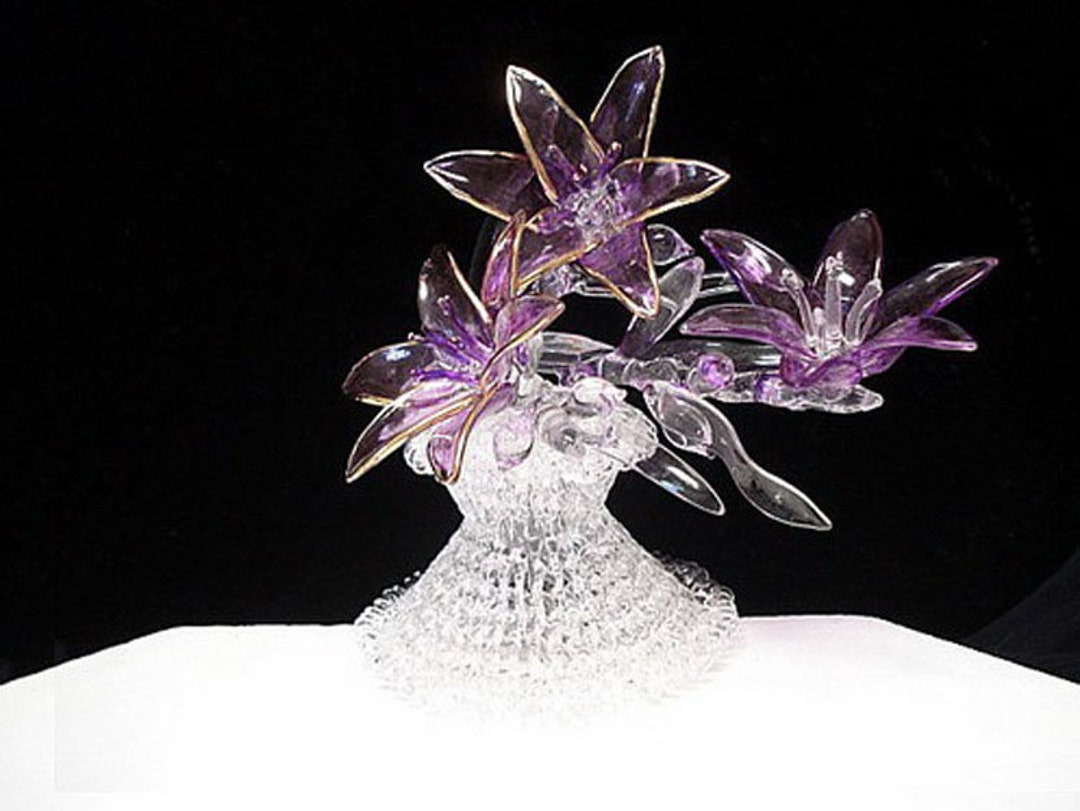 Oriental Lily Cake Top With Three Lily Flowers - Etsy