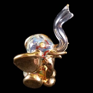 Hand Blown Glass Elephant Pipe. - Etsy