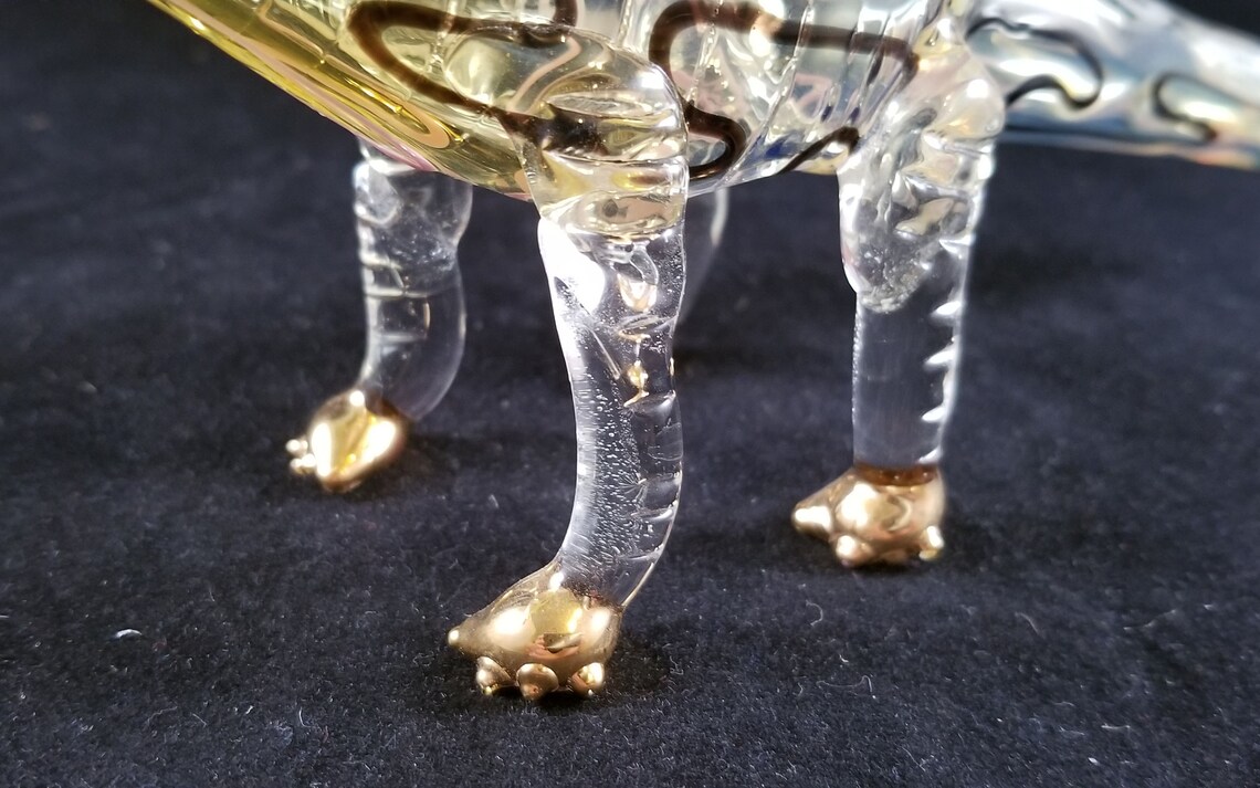 Hand Blown Glass Dinosaur Pipe. | Etsy