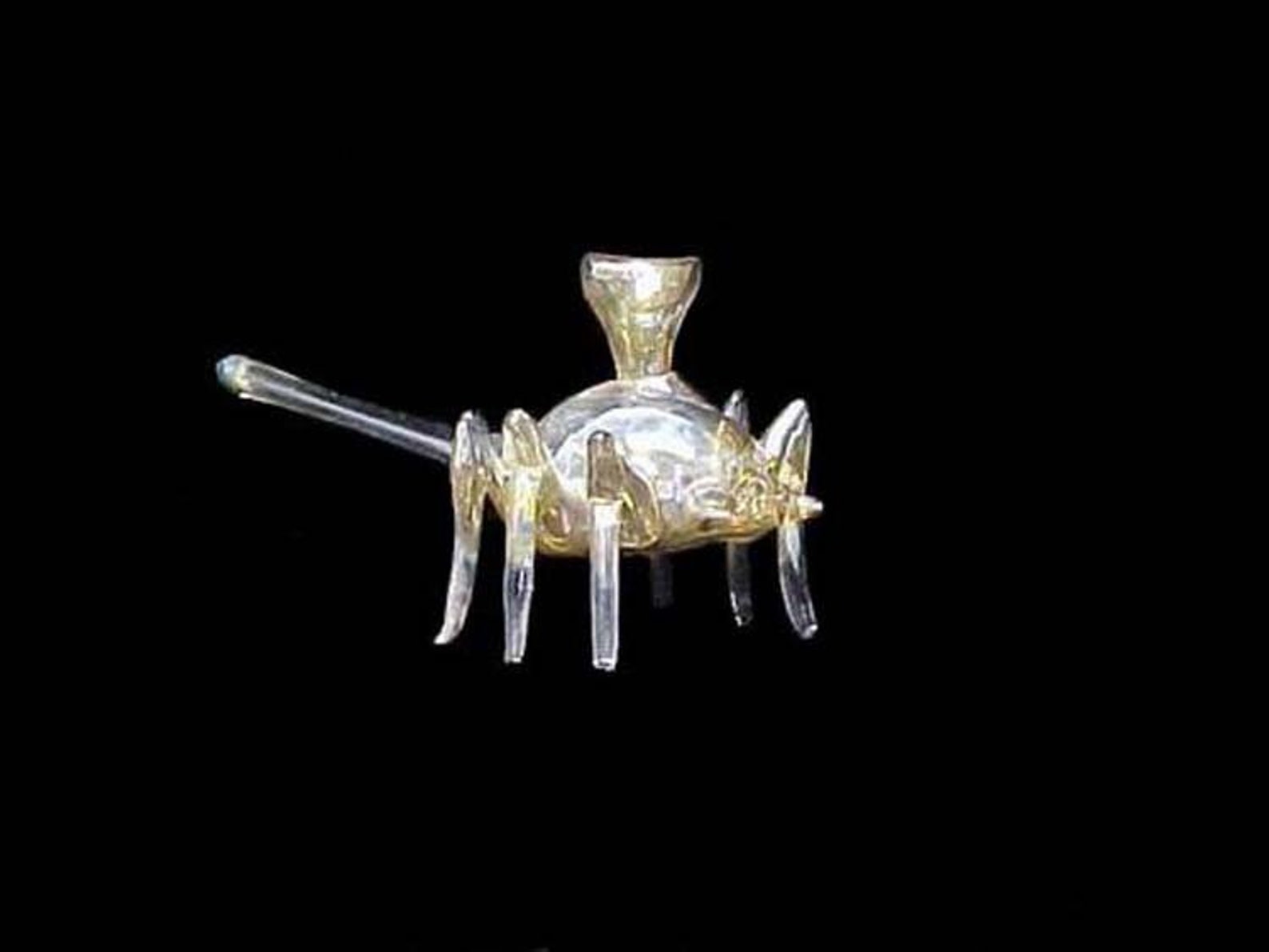 Hand Blown Glass Spider Pipe. - Etsy