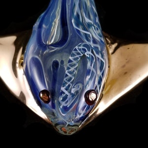 Hand Blown Glass Stingray Pipe. - Etsy