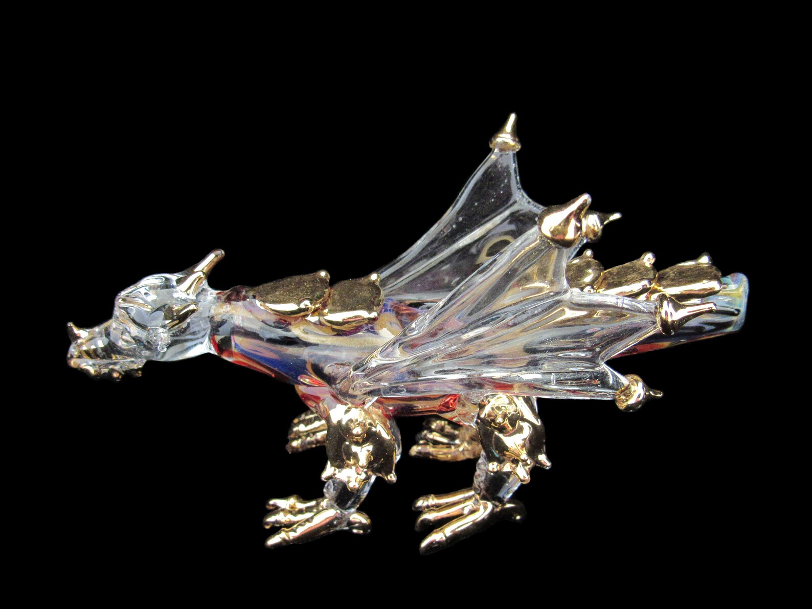 Hand Blown Glass Big Wing Dragon Pipe. - Etsy