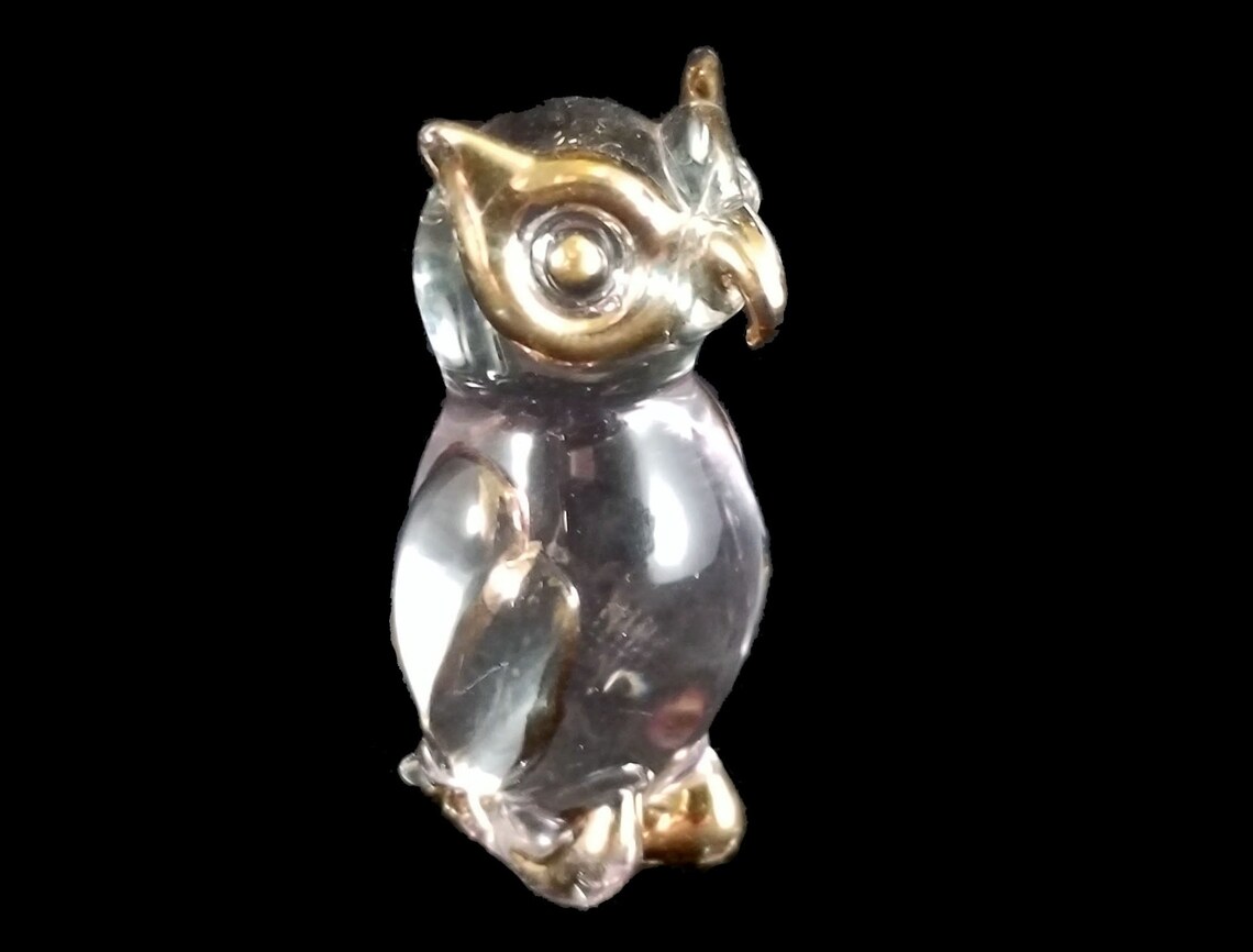 Hand Blown Glass Owl - Etsy