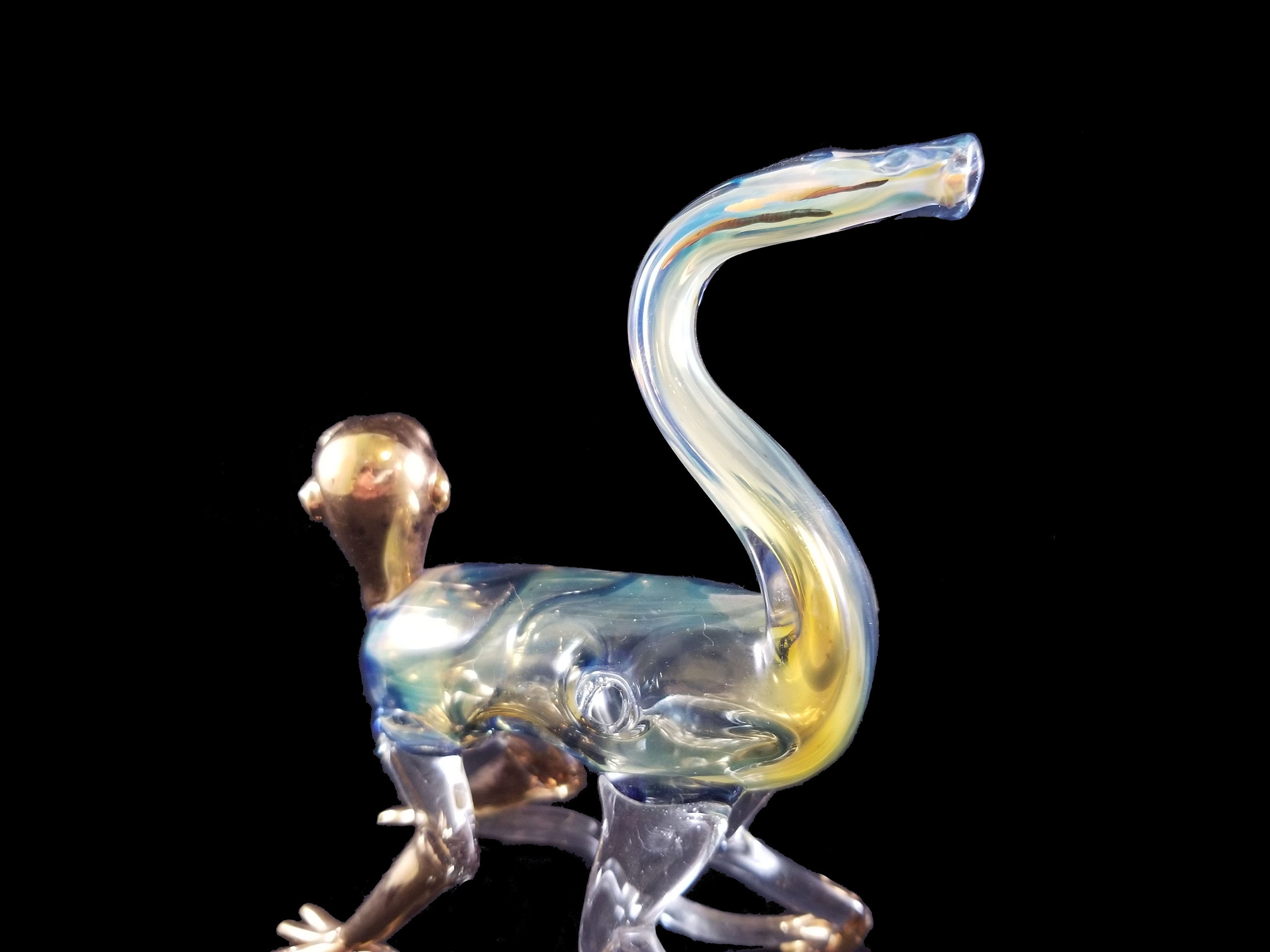 Glass Monkey Pipe. - Etsy