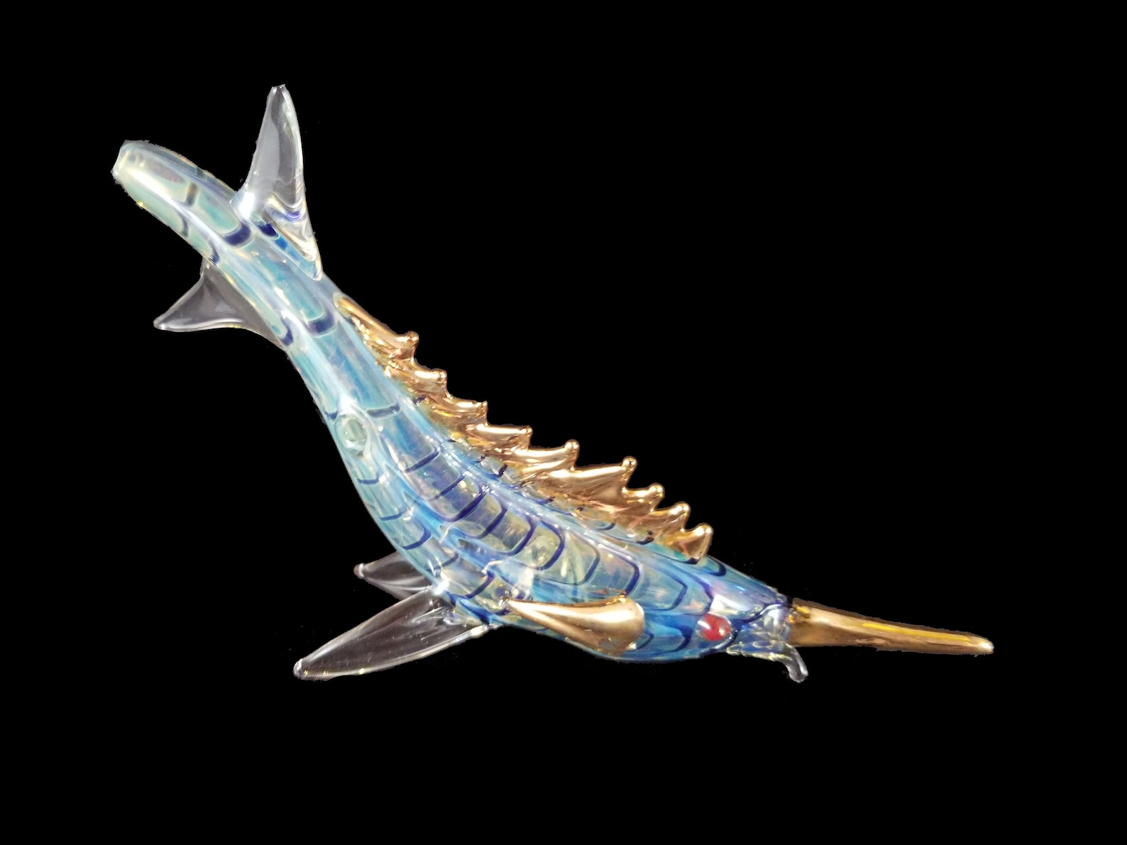 Hand Blown Glass Swordfish Pipe. | Etsy