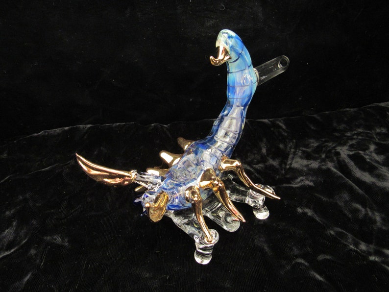 Hand Blown Glass Scorpion Pipe. | Etsy