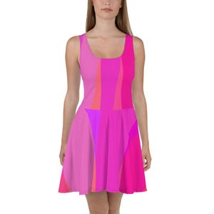 Color Splash Skater Dress - Etsy