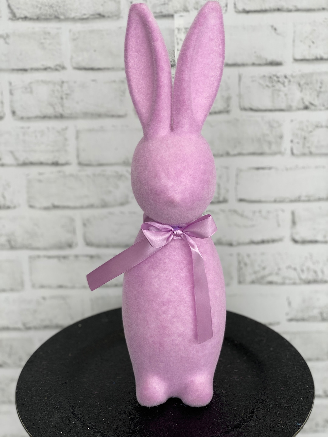 Flocked Easter Bunny, Easter Bunny, Lavender Flocked Easter Bunny ...