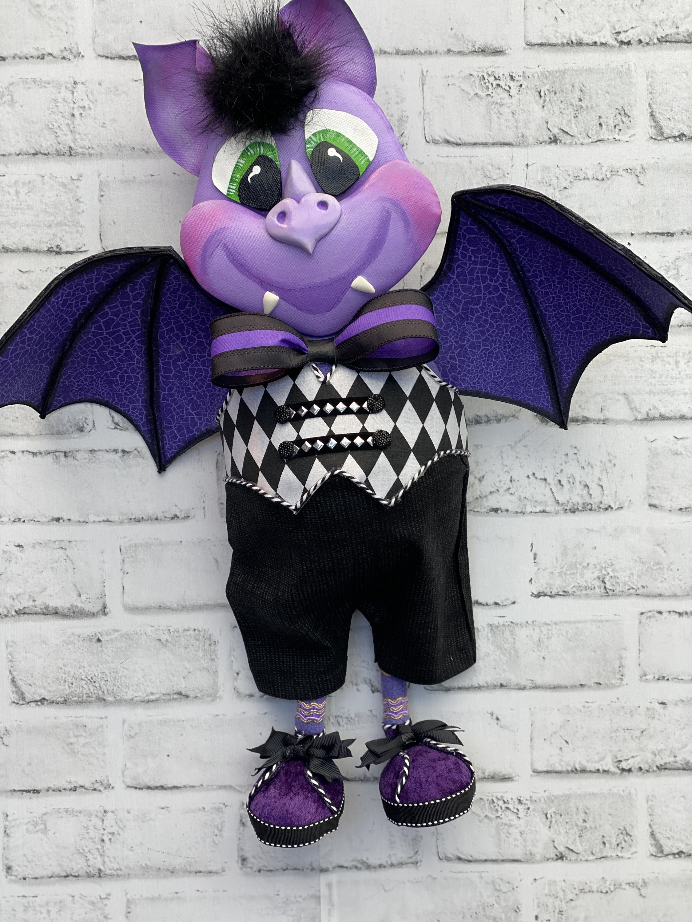 Boomerang the Bat Bat Wreath Attachment Halloween - Etsy