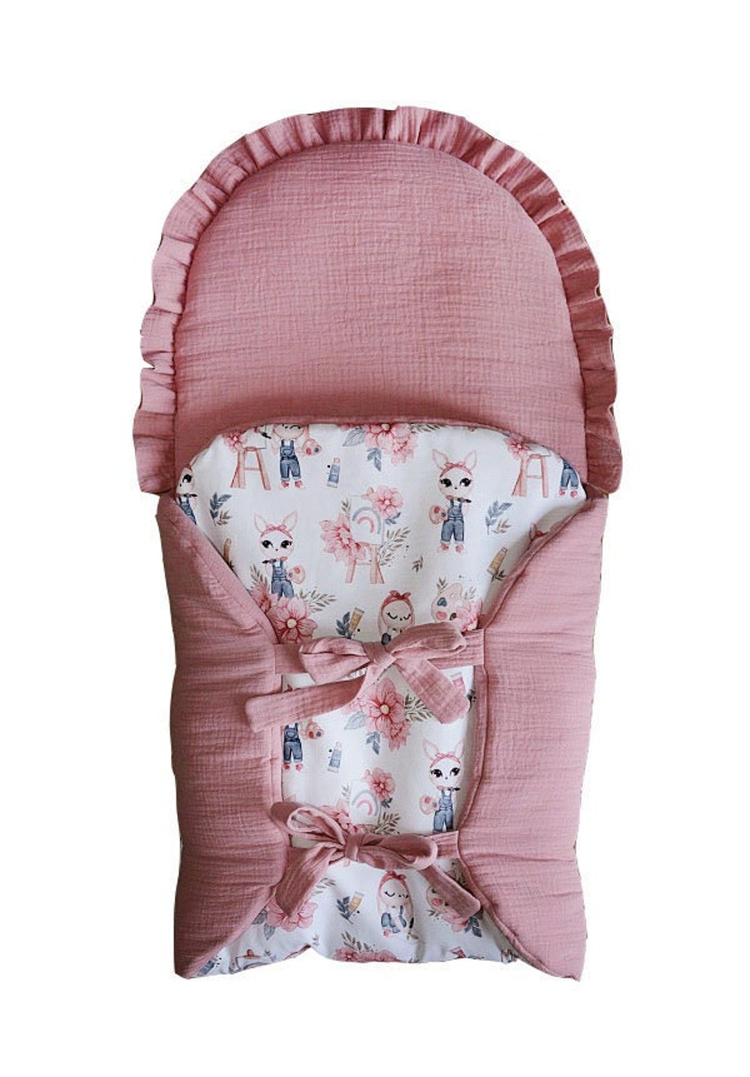 Muslin Baby Sleeping Bag, Newborn Envelope, Sleep Sack, Baby Swaddle ...
