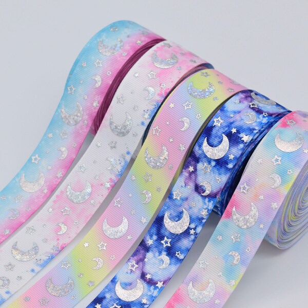 Moon and Stars Ribbon - Etsy