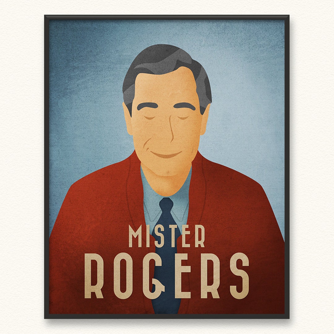 Mister Rogers • Giclée Art Print • Minimalist Portrait Poster • Choose ...