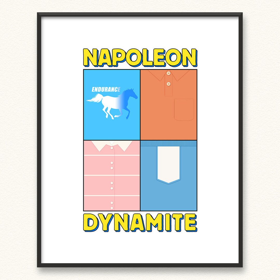 Napoleon Dynamite Minimalist Giclée Art Print Choose Color - Etsy UK