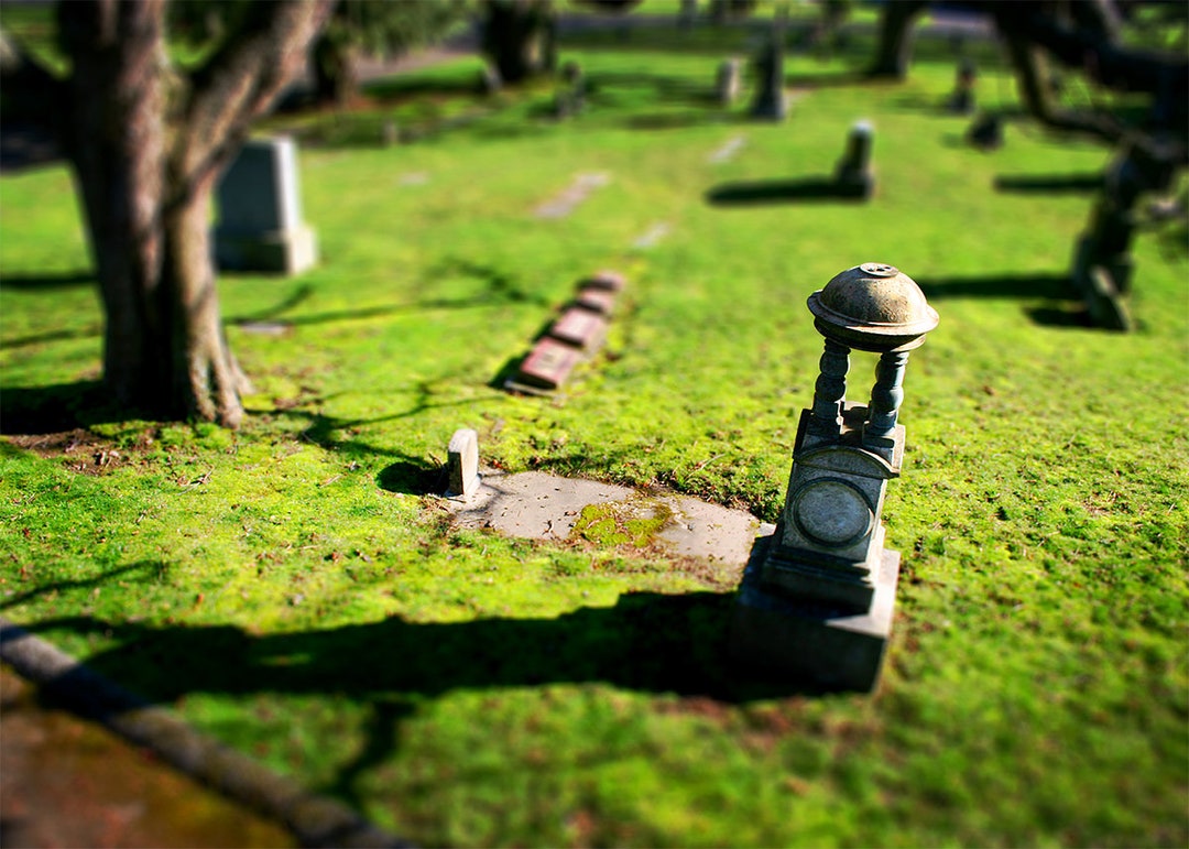 Miniature Cemetery 3 Giclée Art Print Tilt-shift Photography Mini - Etsy