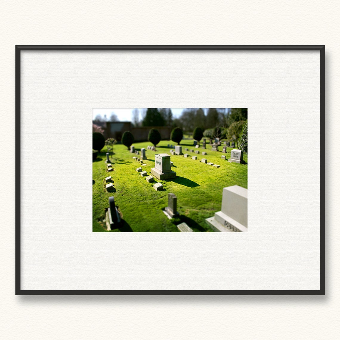Miniature Cemetery 1 Giclée Art Print Tilt-shift Photography Mini - Etsy