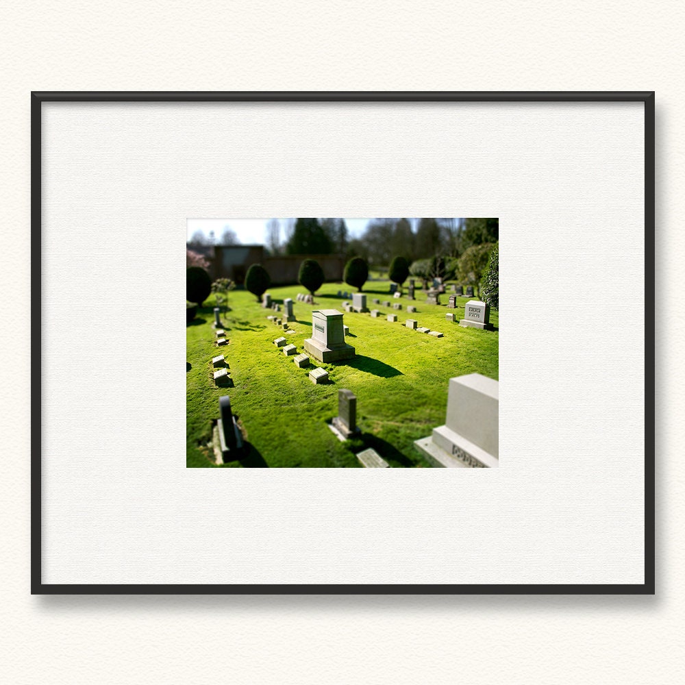 Miniature Cemetery 1 Giclée Art Print Tilt-shift Photography Mini - Etsy