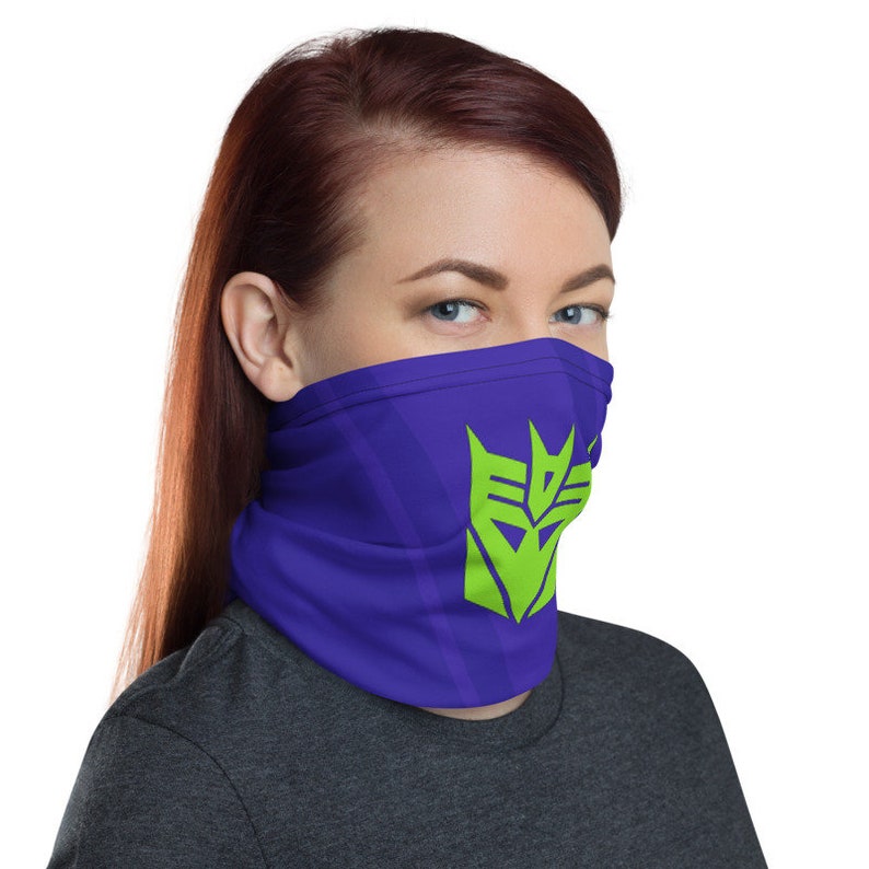 Transformers Decepticon Neck Gaiter Face Mask Choose Color | Etsy