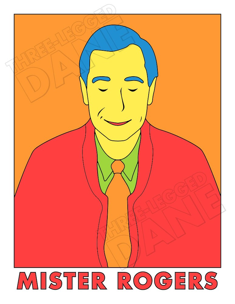 Coloring Page • Mister Rogers • Instant PDF Digital Download ...