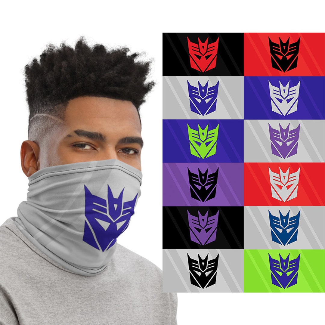 Transformers Decepticon Neck Gaiter Face Mask Choose Color - Etsy