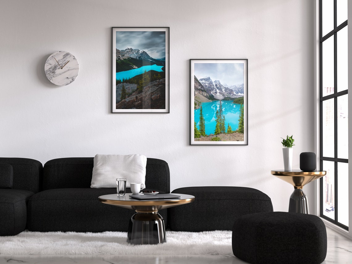 Banff Canada Collection - Vertical Wall Art Duo - Etsy UK