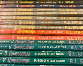 Goosebumps R.L. STINE Vintage 1990s Youth Horror Scholastic Paperback 3 ...